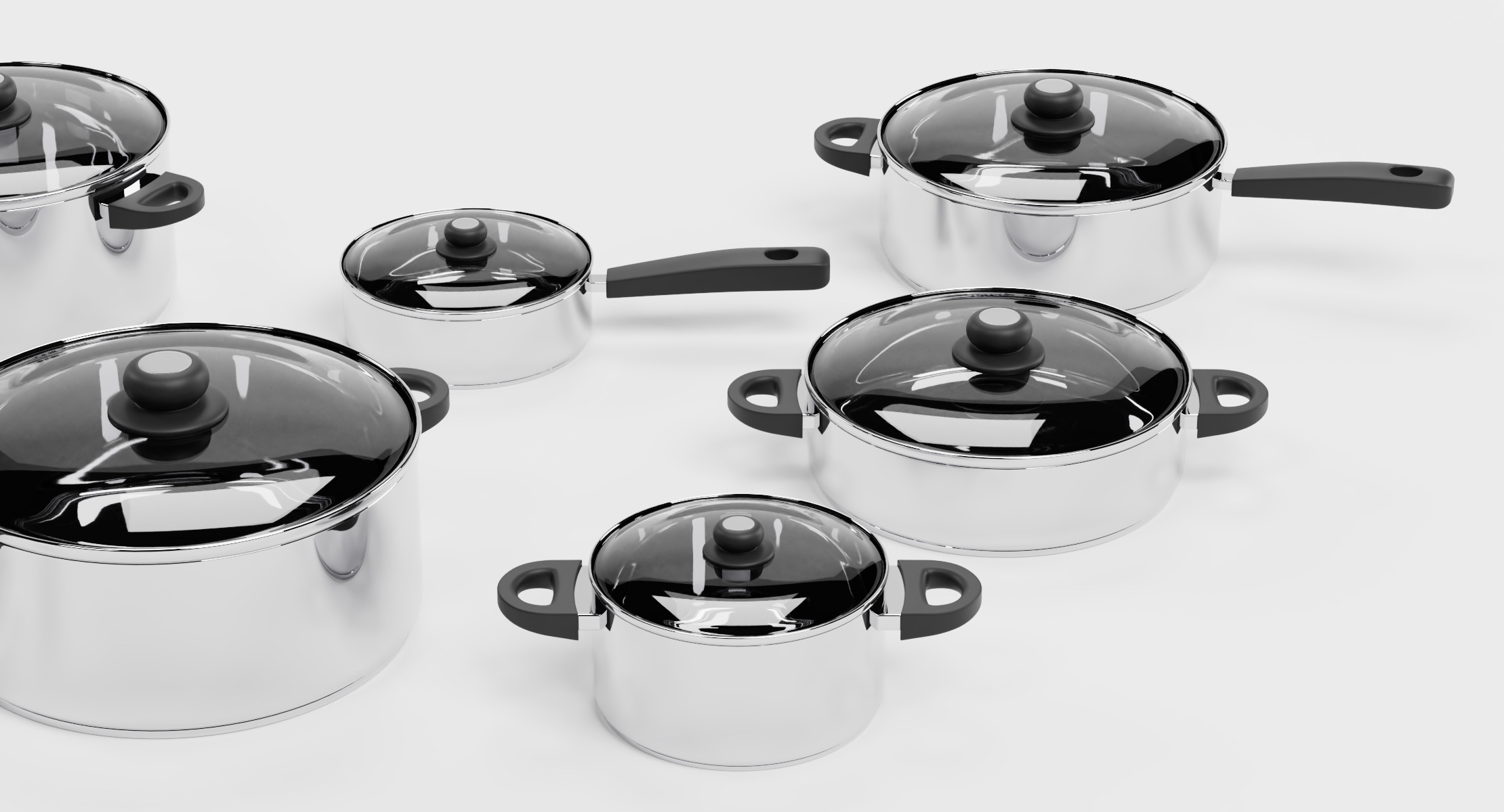 3D model cooking pots - TurboSquid 1365307