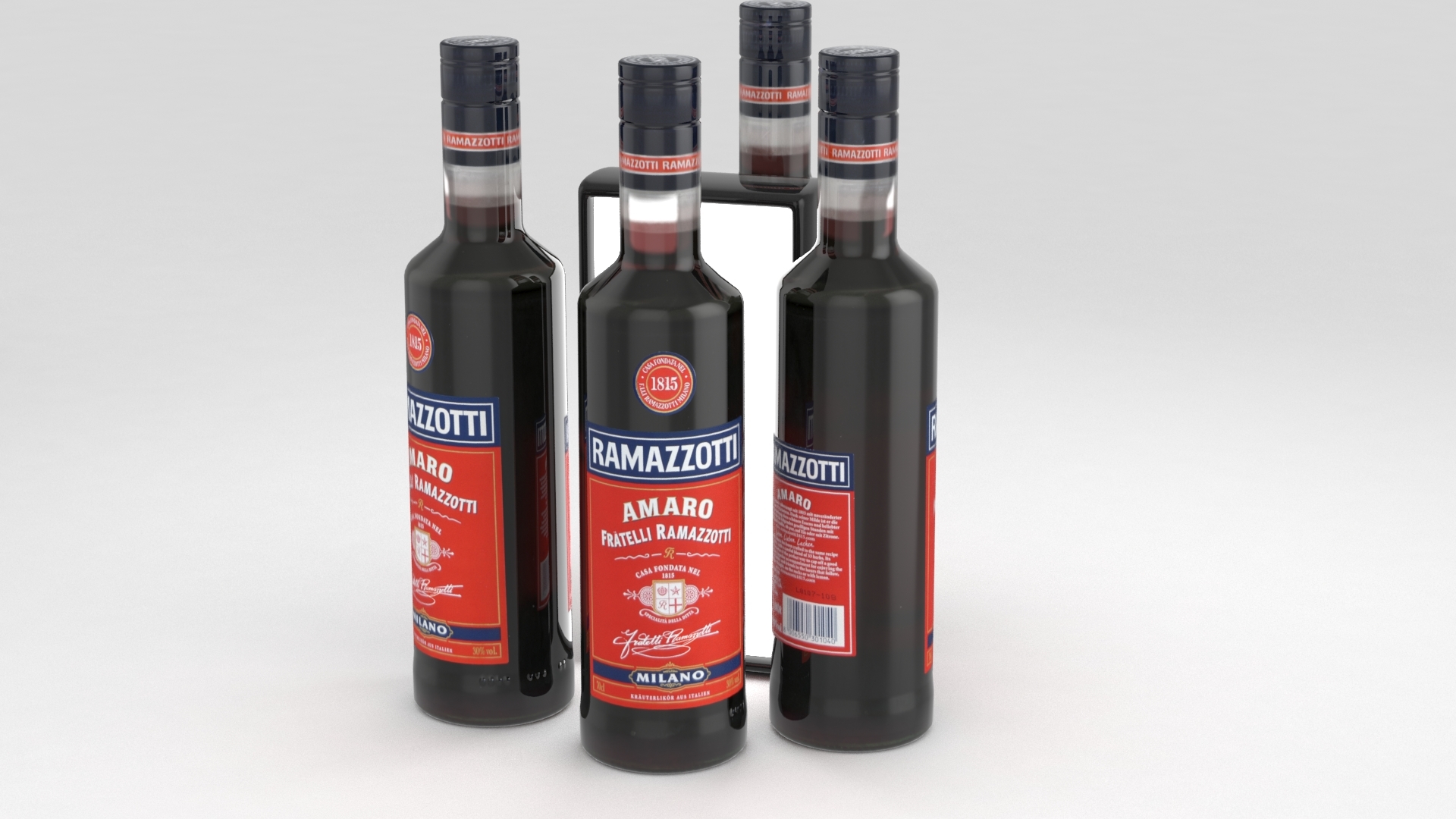 3D amaro alcohol bottle - TurboSquid 1365450