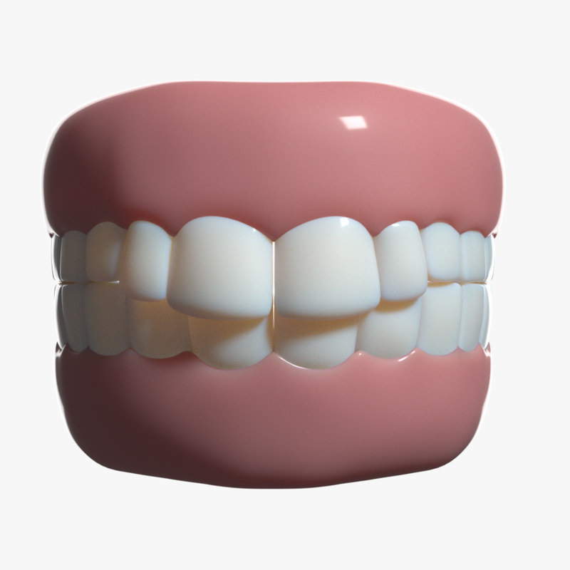 Cartoon teeth 3D model - TurboSquid 1365478