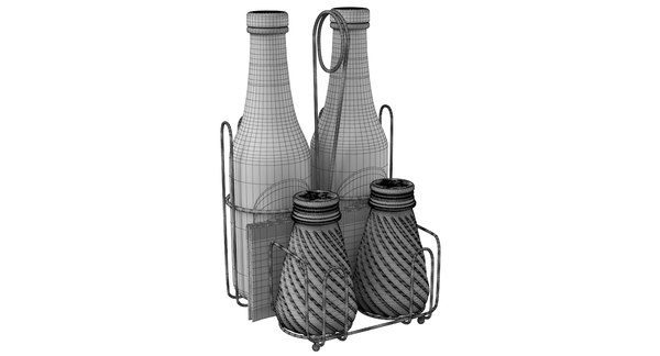 Condiments holder 3D - TurboSquid 1365551