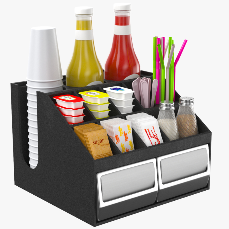3D condiments holder - TurboSquid 1365692