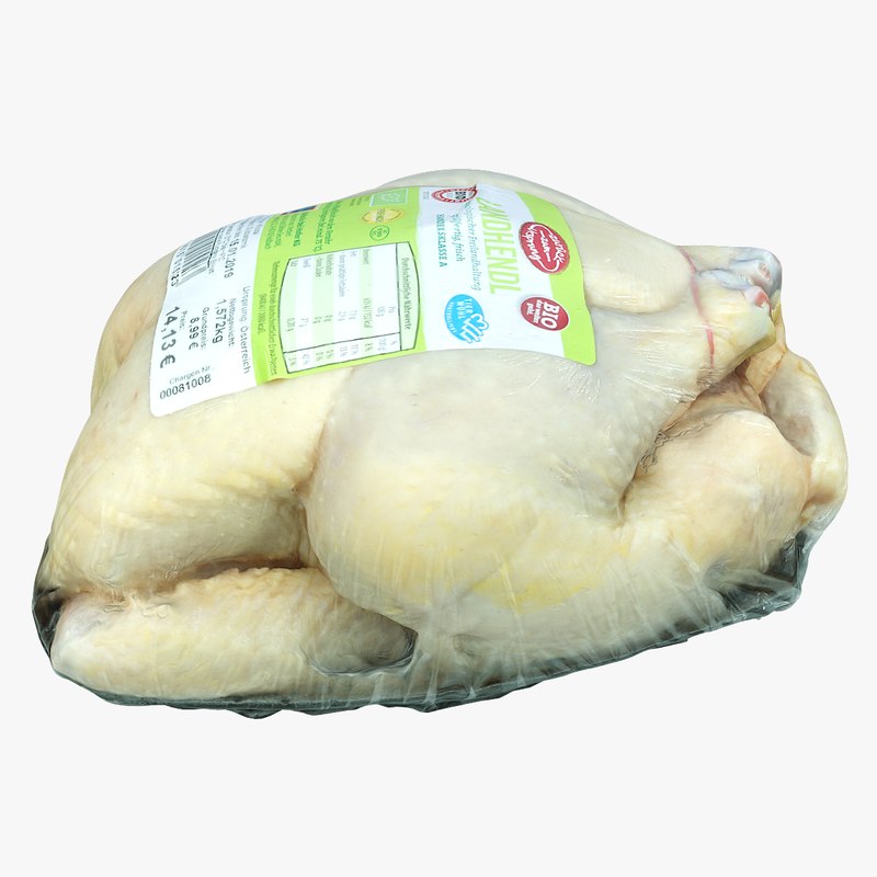 3D packed chicken model - TurboSquid 1365681