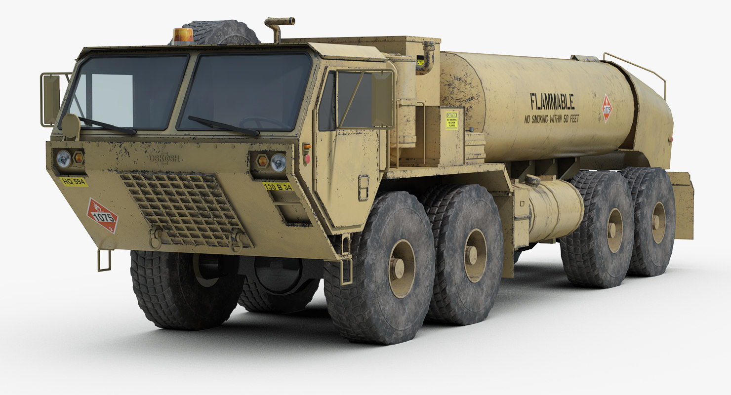 Oshkosh hemtt m978 fuel 3D model - TurboSquid 1365658