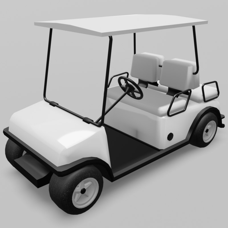 Golf cart car 3D model - TurboSquid 1365701
