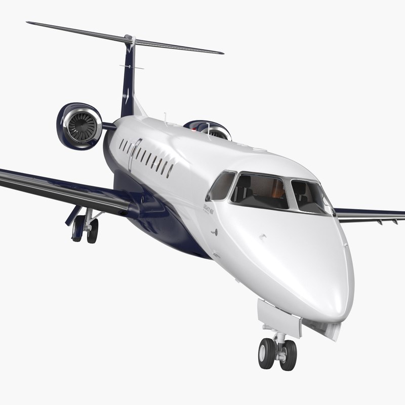 Embraer legacy 650e private jet model - TurboSquid 1365939