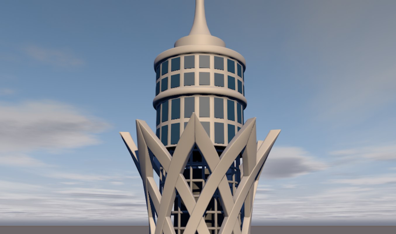Cairo tower 3D model - TurboSquid 1365781