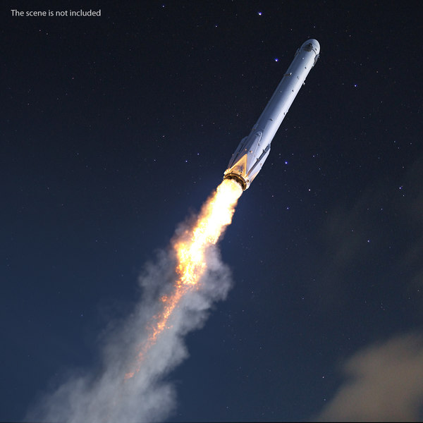 3D launching rocket booster landing - TurboSquid 1365951