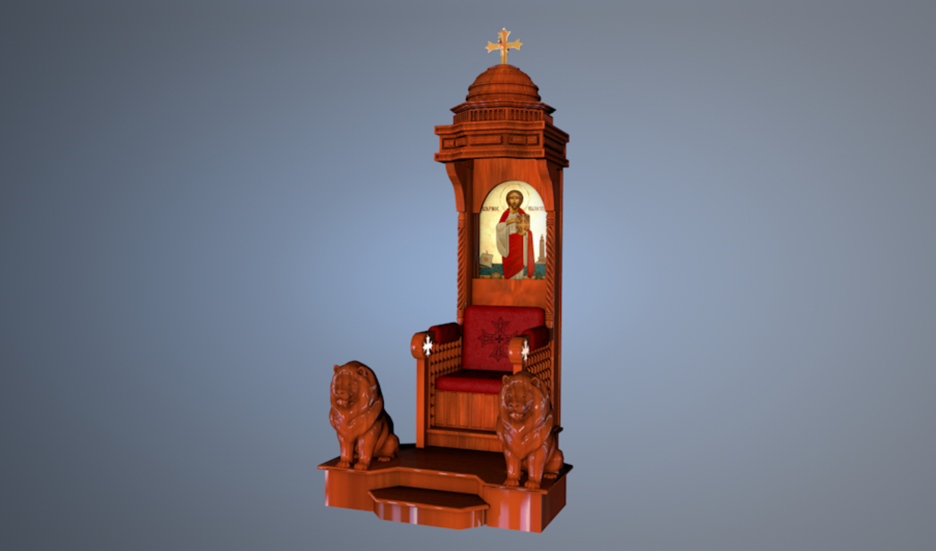 Papal chair model - TurboSquid 1365840