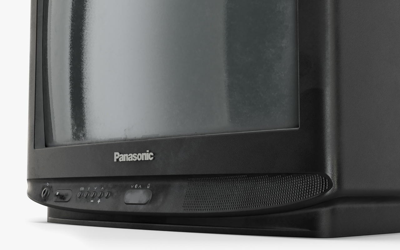 3D old tv panasonic tc21 model - TurboSquid 1365876