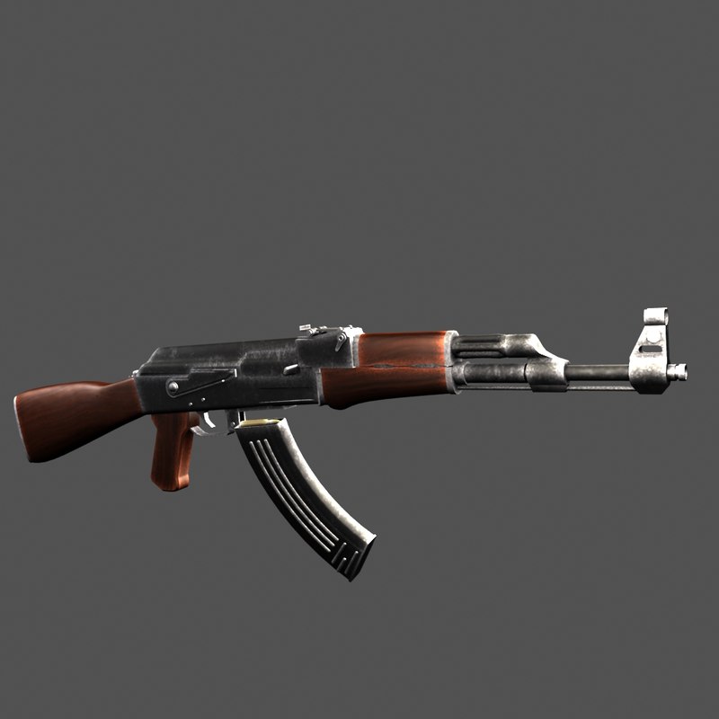 Free ak 47 3D model - TurboSquid 1366032