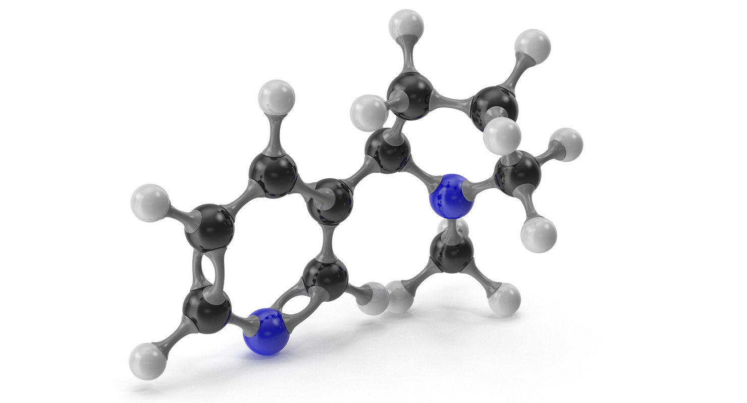 3D nicotine molecular - TurboSquid 1366056