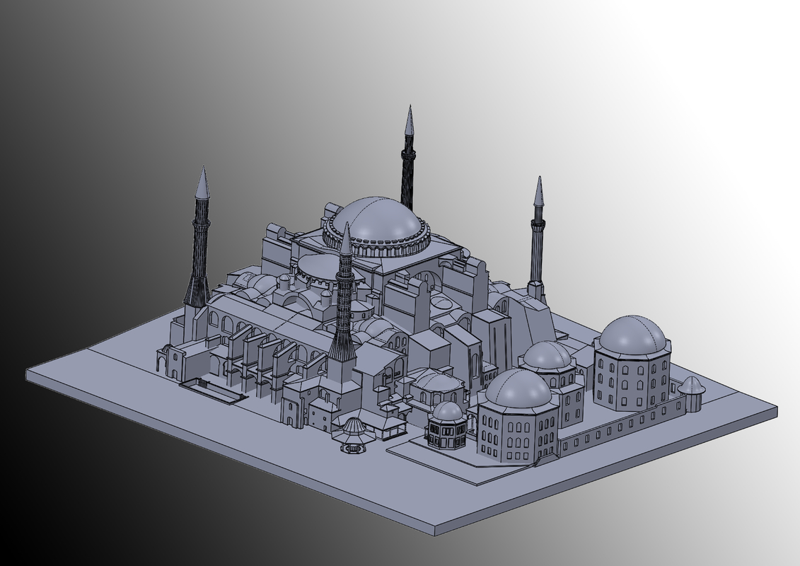 modelo 3d Santa Sofía - TurboSquid 1366487
