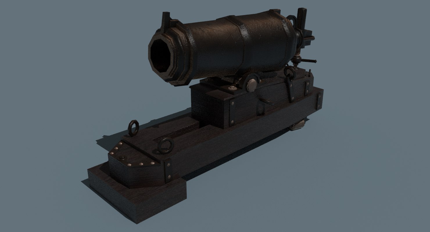 3D carronade cannon - TurboSquid 1364969