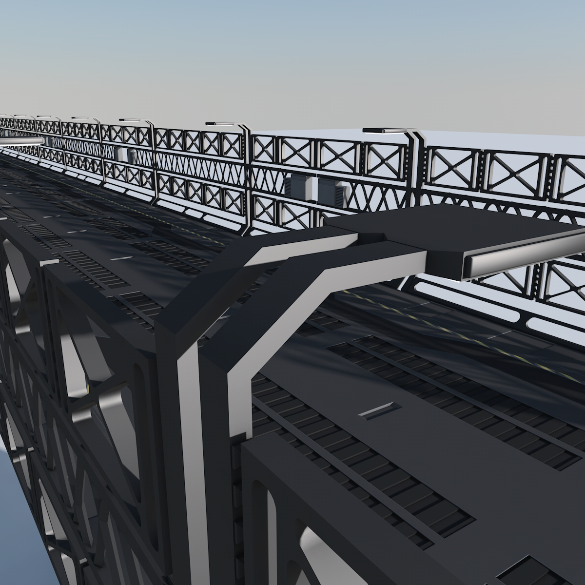 Science-Fiction-Brücke 3D-Modell - TurboSquid 1366518