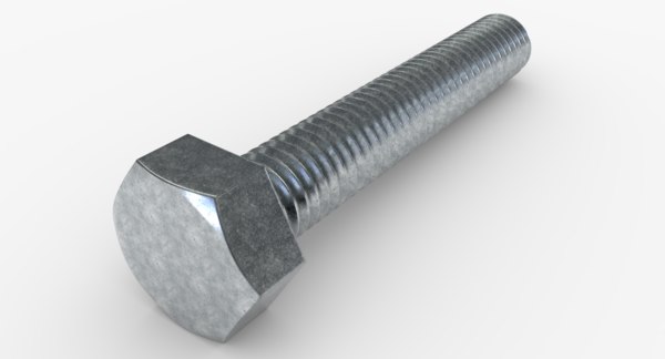 Hex bolt m5x30 3D model - TurboSquid 1366693
