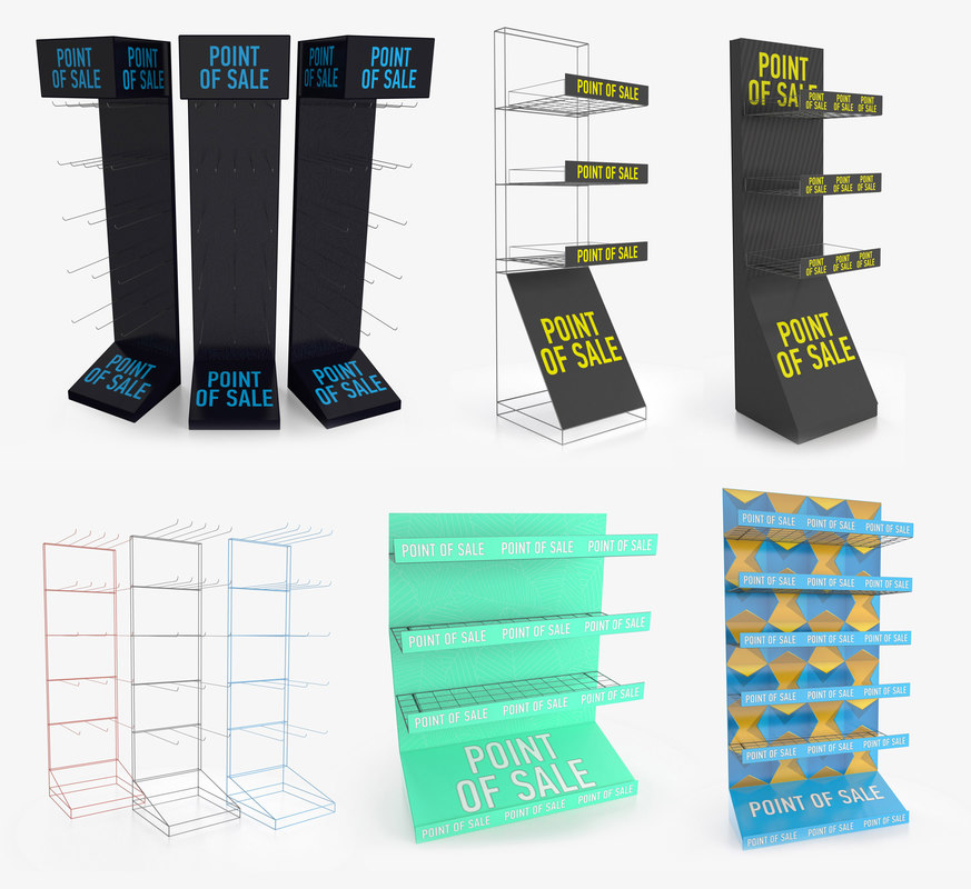 3D display rack 6 1 - TurboSquid 1366708