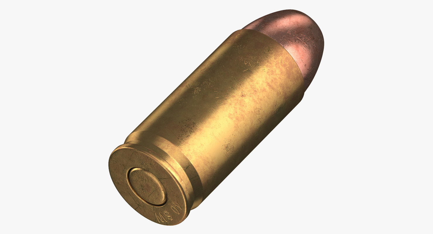 Bullet 40 sw laying 3D model - TurboSquid 1366740