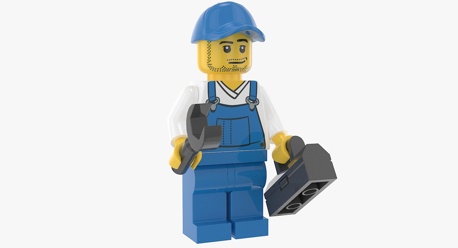 3D model lego repairman - TurboSquid 1366775