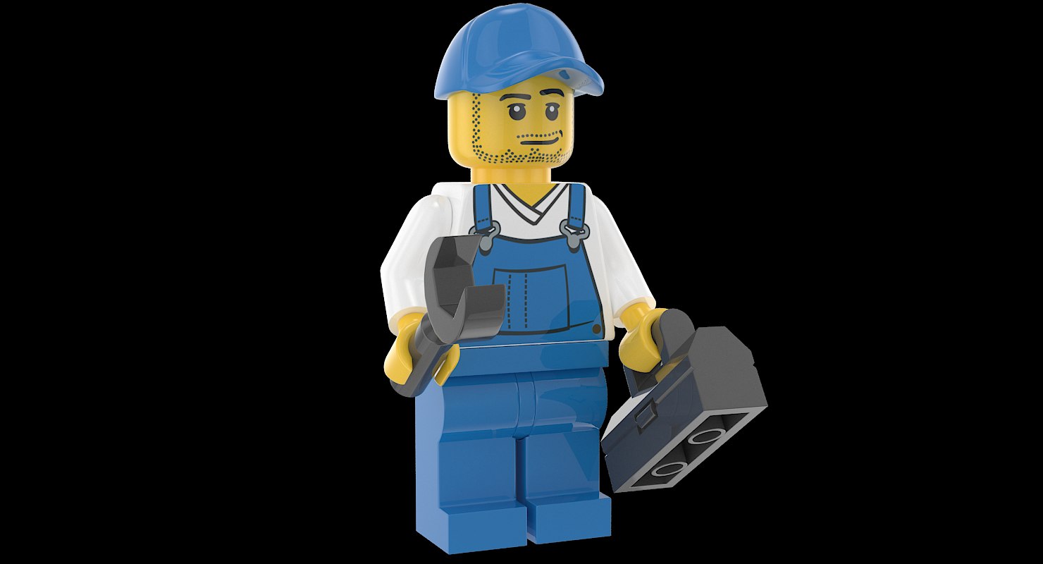 3D model lego repairman - TurboSquid 1366775