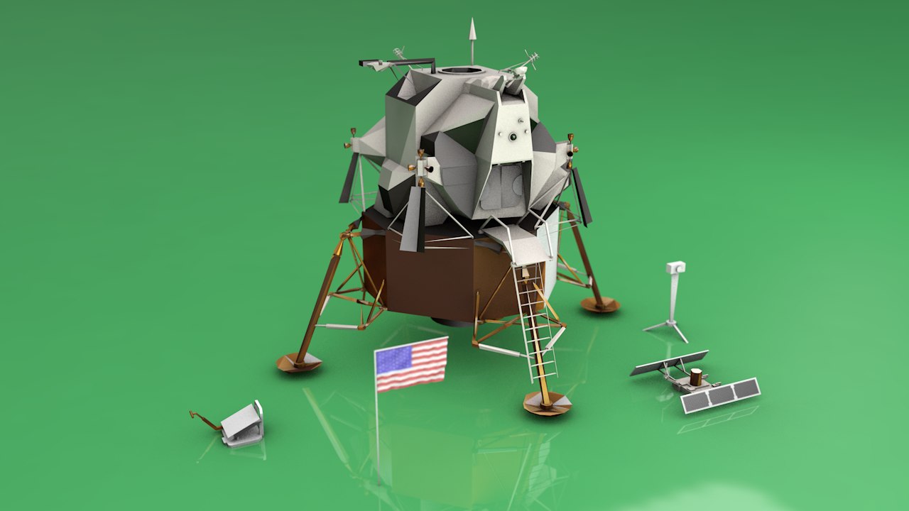 Eagle lunar module 3D - TurboSquid 1366832