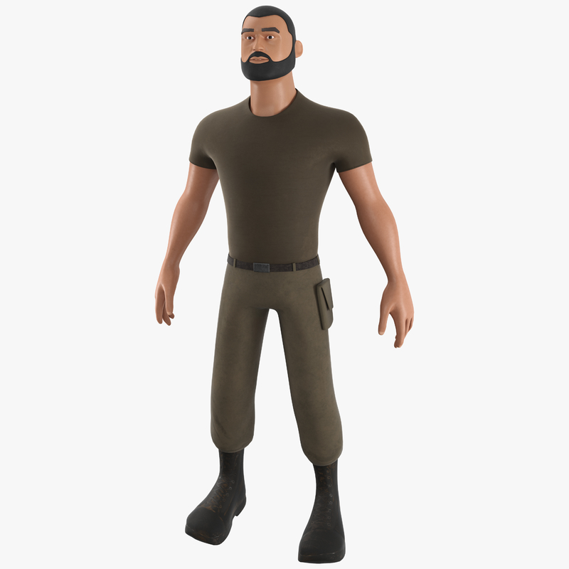 3D cartoon soldier - pbr - TurboSquid 1367209