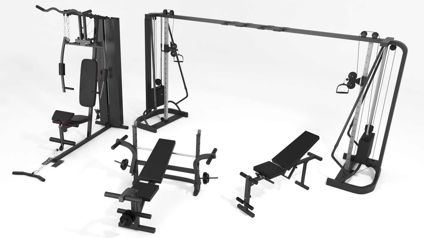 Gym equipment 3D model - TurboSquid 1367586