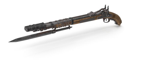 Sawed-off musket 3D model - TurboSquid 1367743