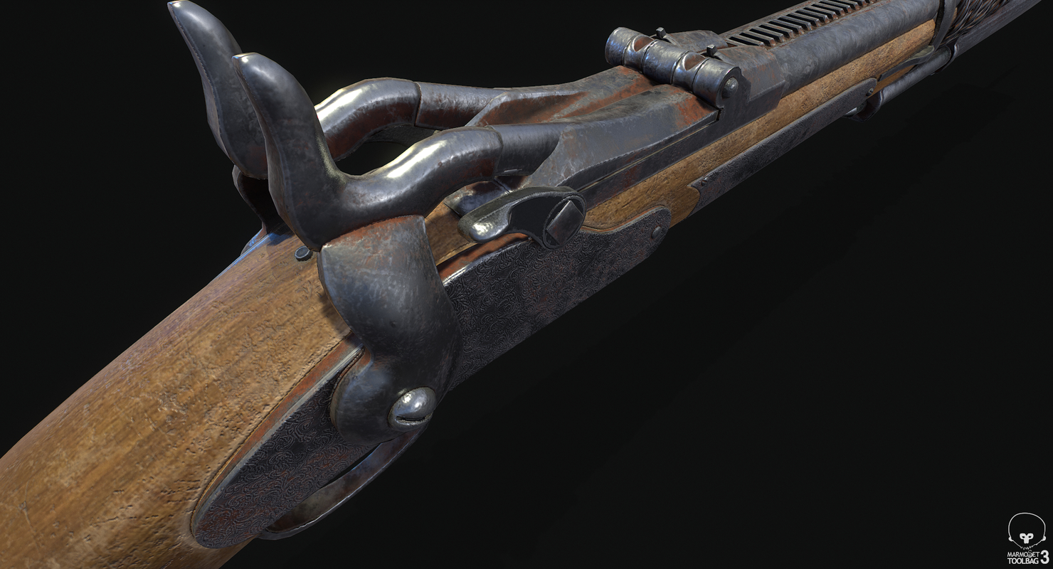 Sawed-off musket 3D model - TurboSquid 1367743