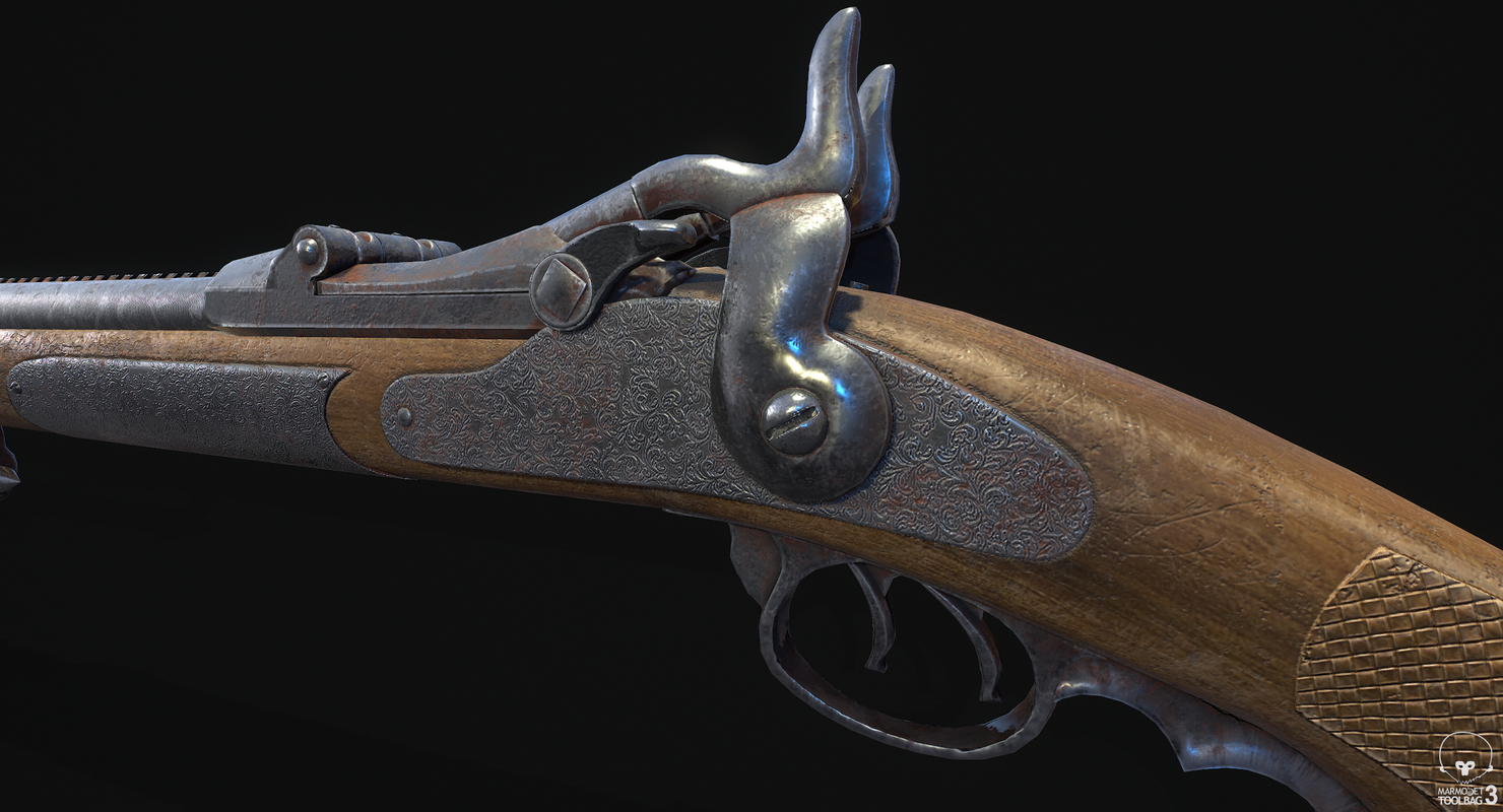 Sawed-off musket 3D model - TurboSquid 1367743