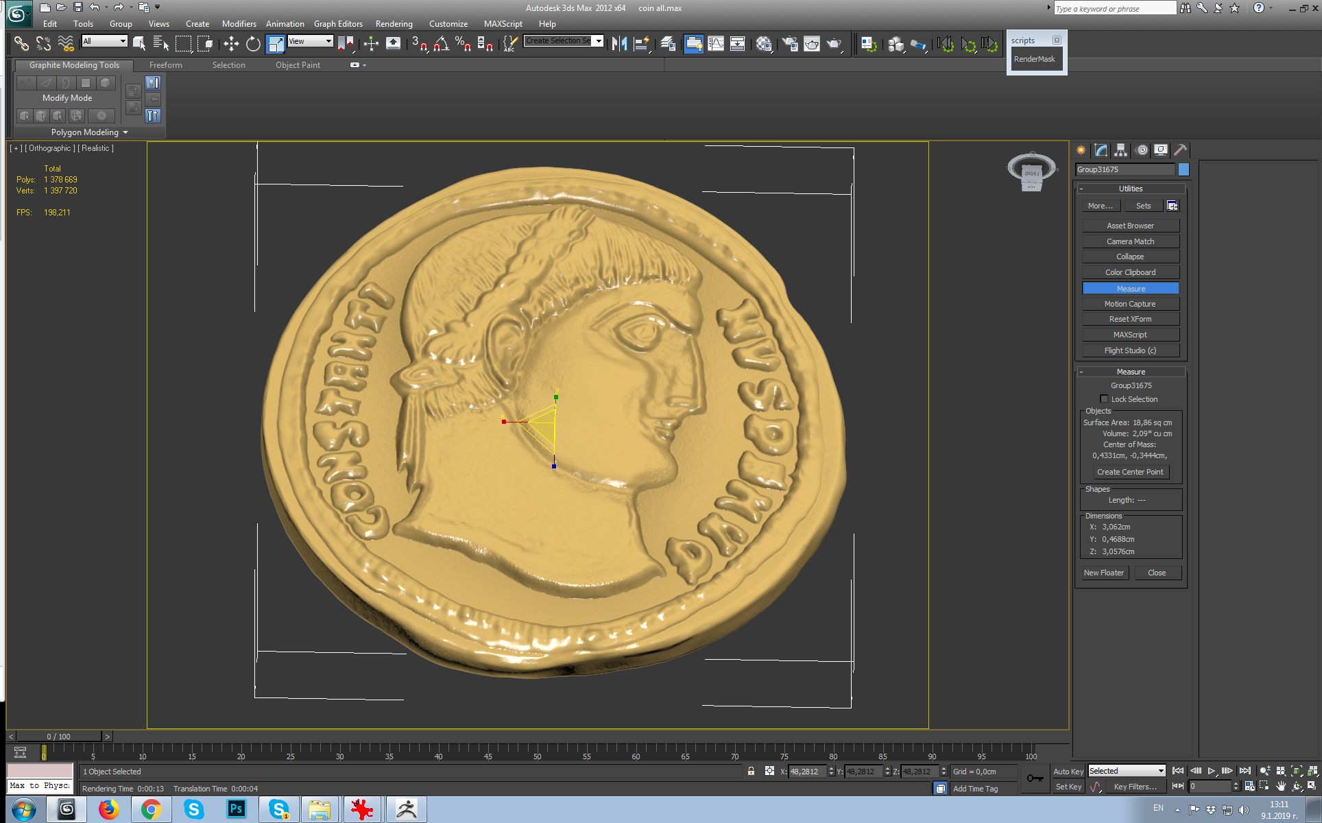 Hight print coin 3D model - TurboSquid 1367967