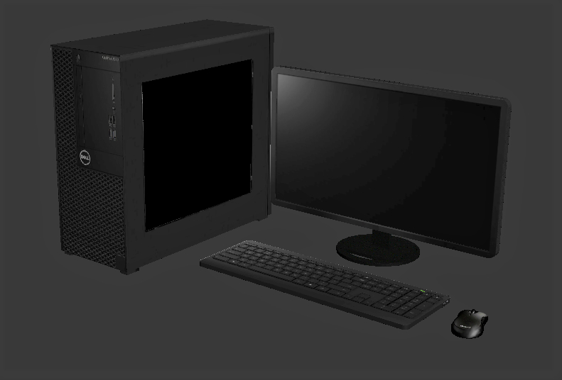 Desktop computer 3D - TurboSquid 1368037