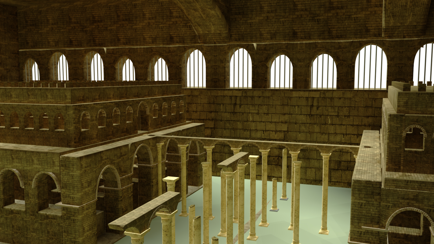 Temple model - TurboSquid 1368035