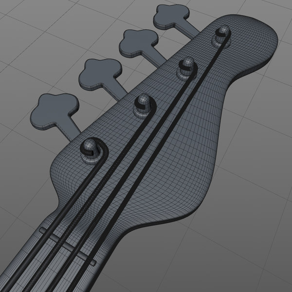 3D classic bass guitar - TurboSquid 1368108