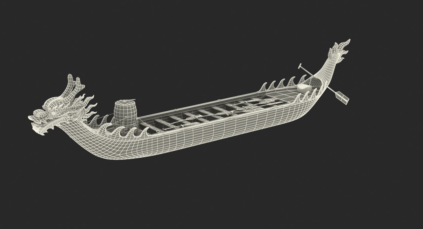 Colourful dragon boat 3D model - TurboSquid 1368267