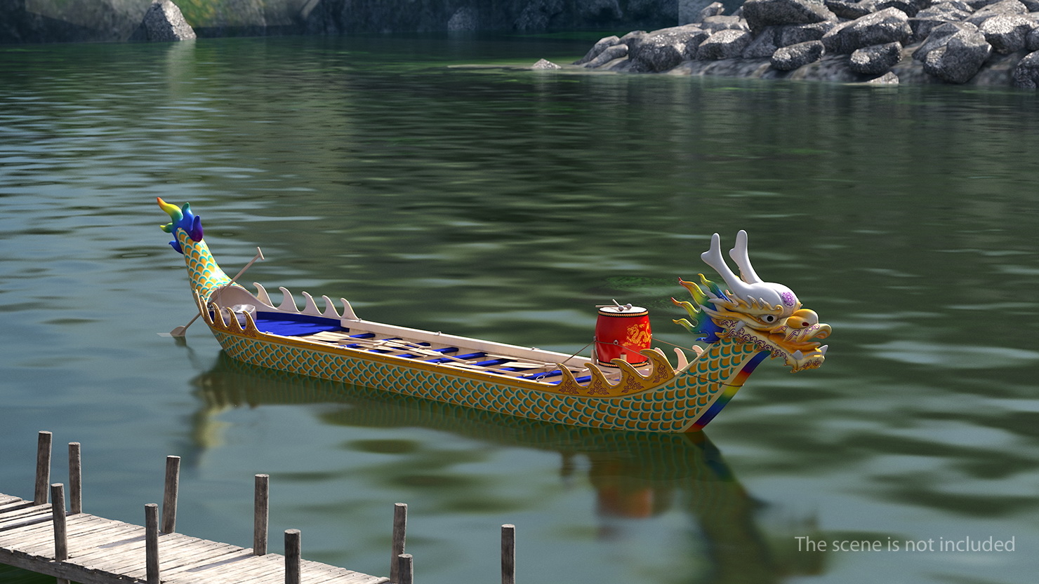 3D traditional dragonboat dragon boat racing - TurboSquid 1368308