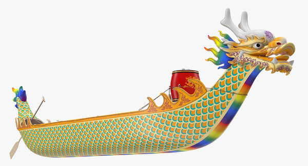 3D traditional dragonboat dragon boat racing - TurboSquid 1368308
