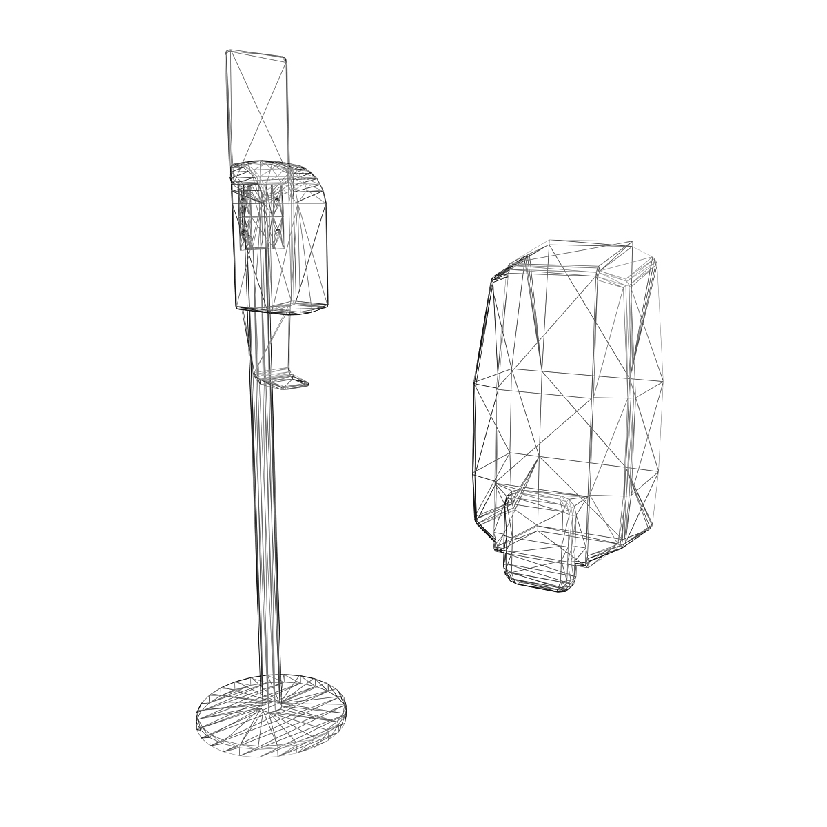 Hand sanitizer dispensers 3D model - TurboSquid 1277370