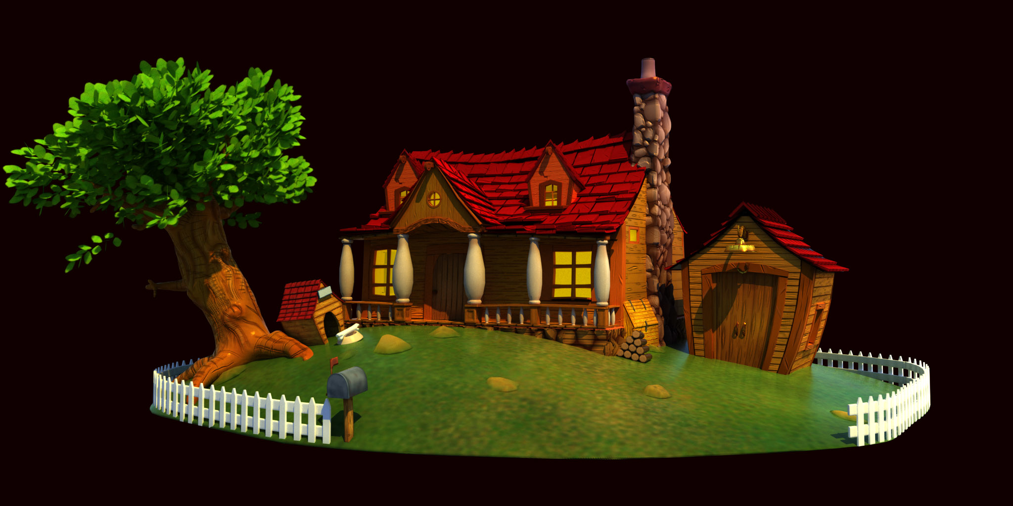 Toon house 3D model - TurboSquid 1368549