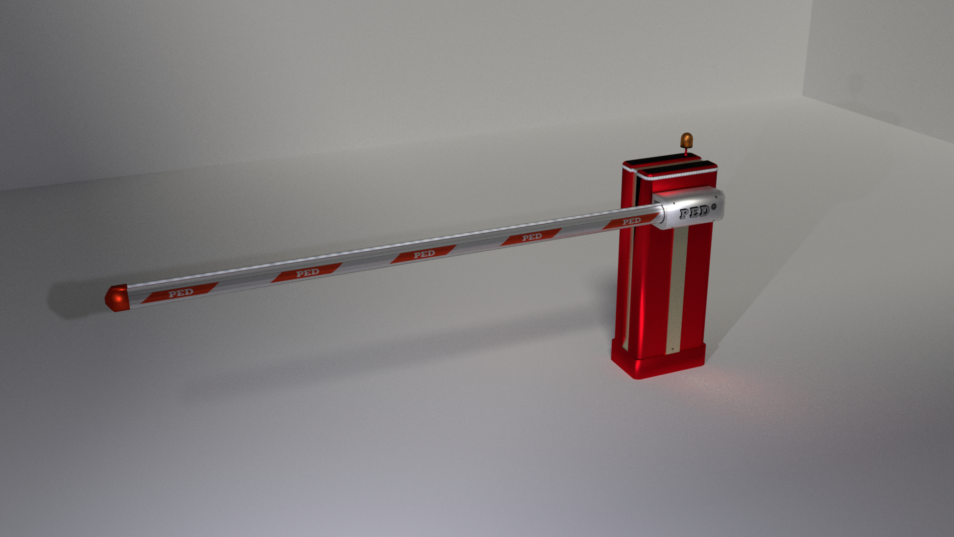 Boom barrier 3D - TurboSquid 1368545