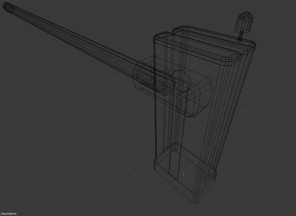 Boom barrier 3D - TurboSquid 1368545
