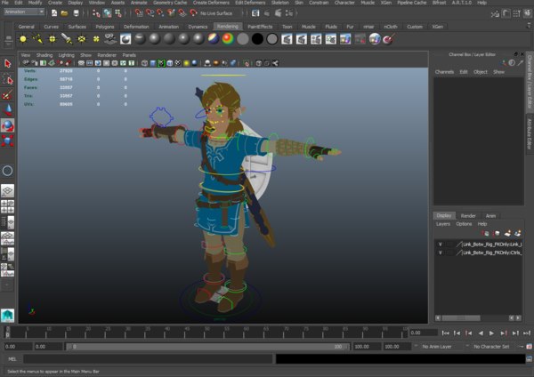 3D tloz botw link model - TurboSquid 1368544