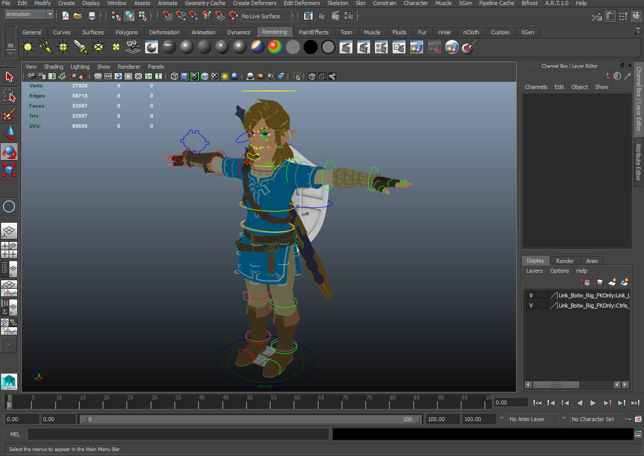 3D tloz botw link model - TurboSquid 1368544