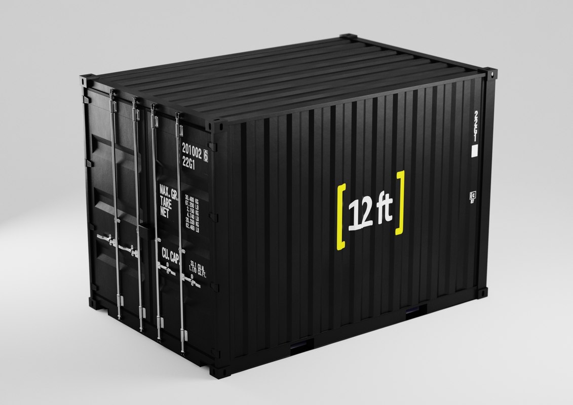 3D 12 shipping container - model - TurboSquid 1368563