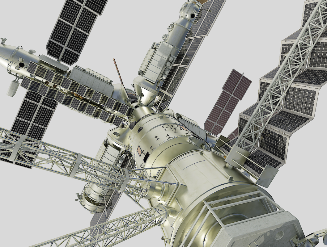 estação espacial mir Modelo 3D - TurboSquid 1368605
