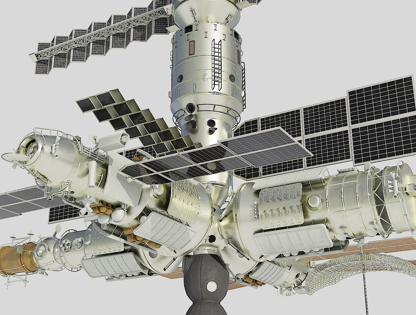 mir Raumstation 3D-Modell - TurboSquid 1368605