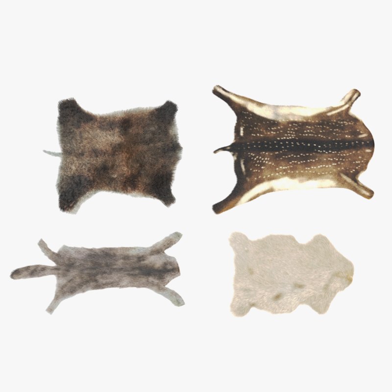 Animal skins fur 3D model - TurboSquid 1368708