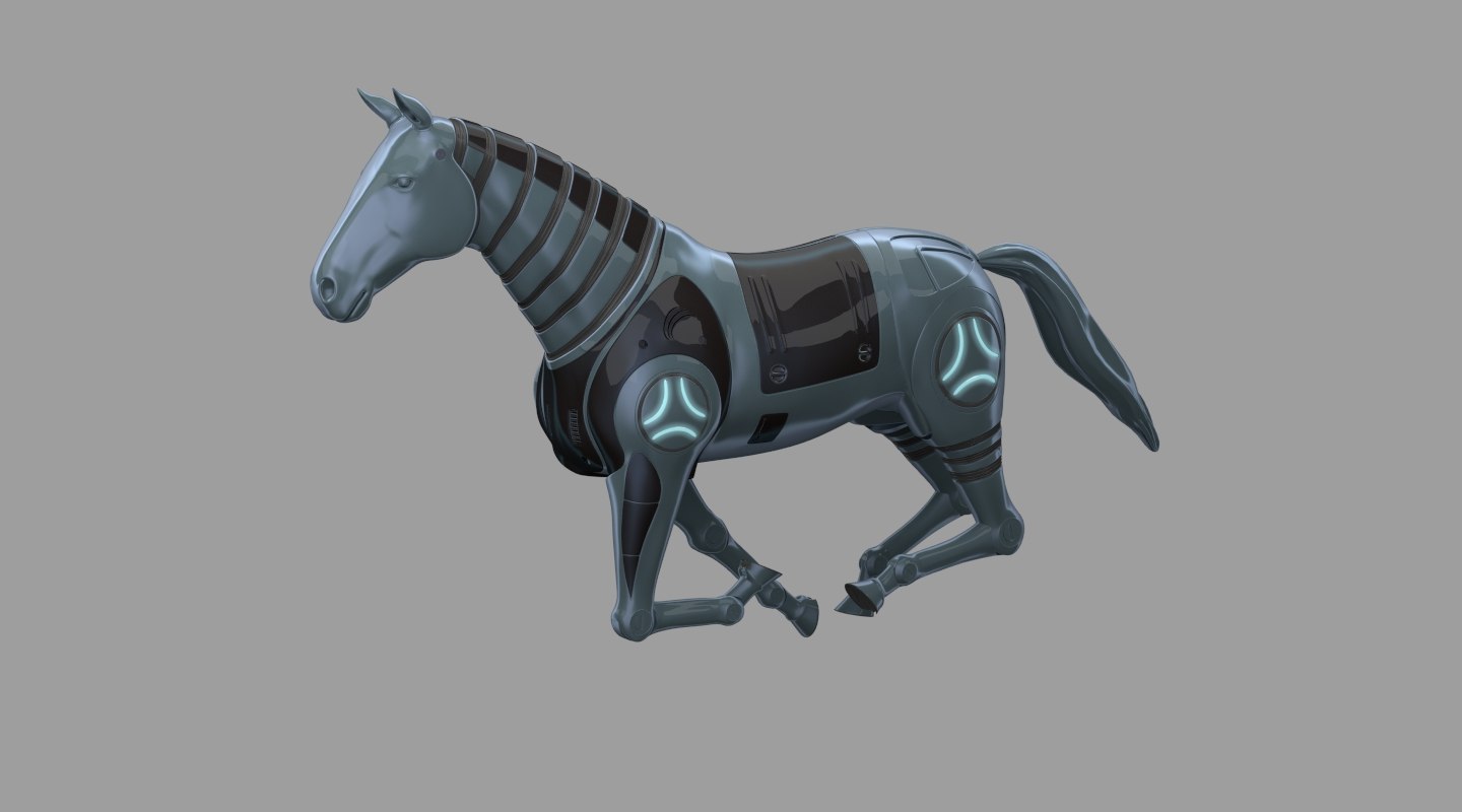 modelo 3d Caballo robot - TurboSquid 1368595