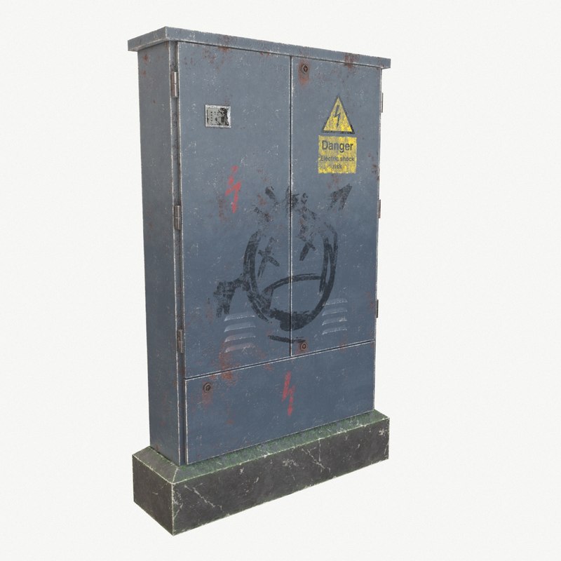Free electrical switchboard box 3D model - TurboSquid 1368683