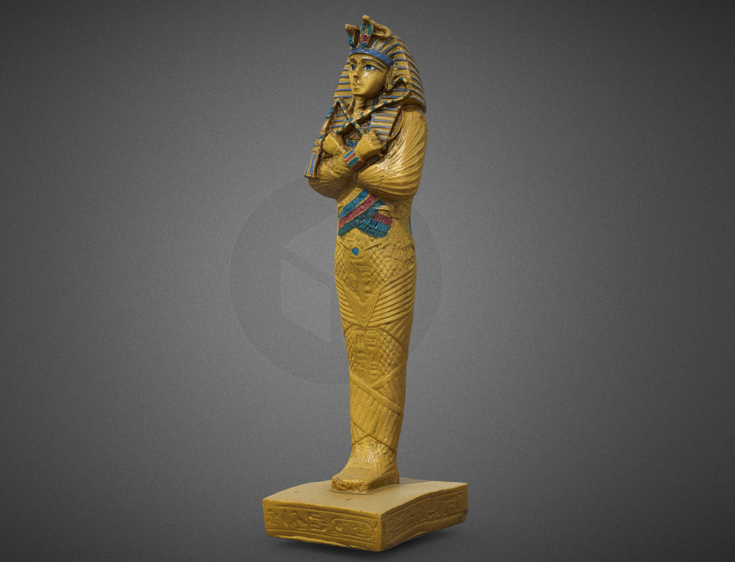 Plastic egyptian statue 3D - TurboSquid 1369131