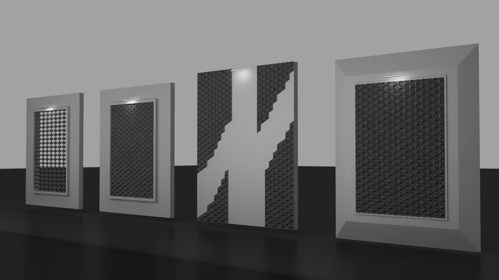 3D wall design set pattern - TurboSquid 1369359